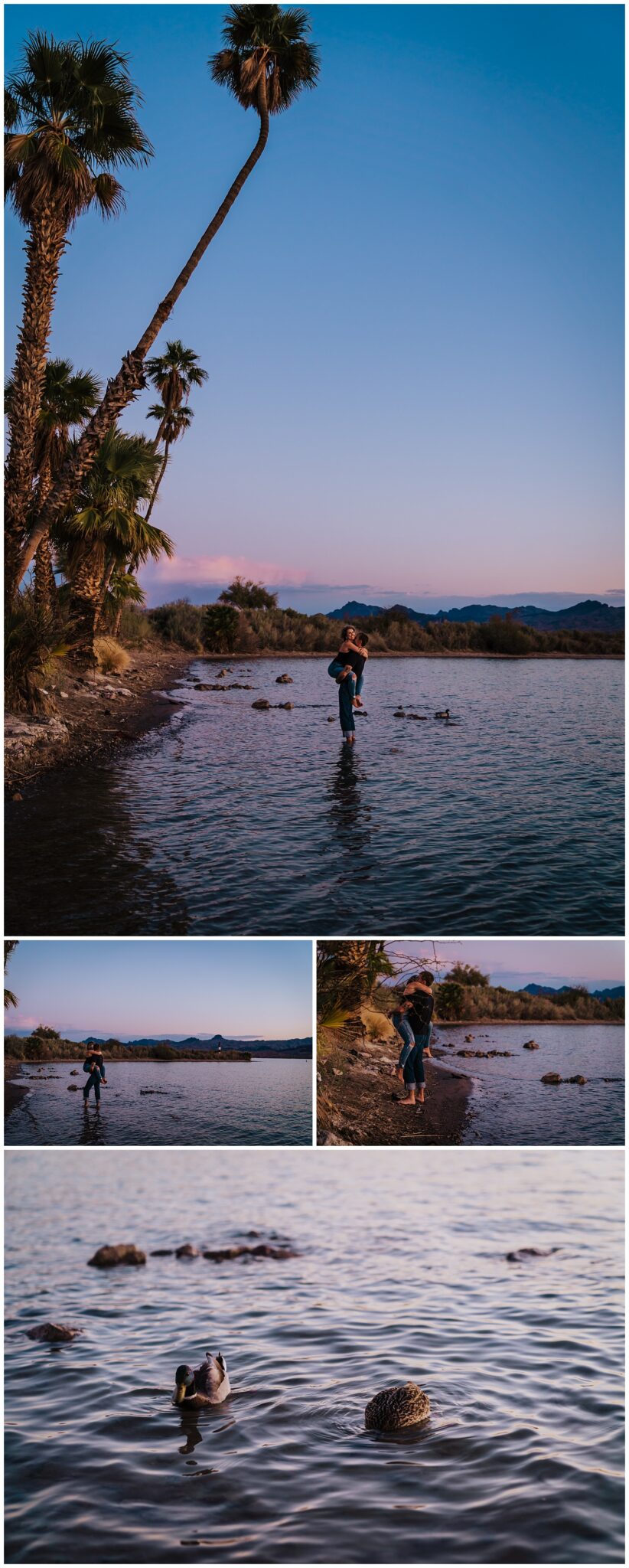 Lake Havasu Beach Sunset Couple's Session in Arizona | Ben + Jennifer ...
