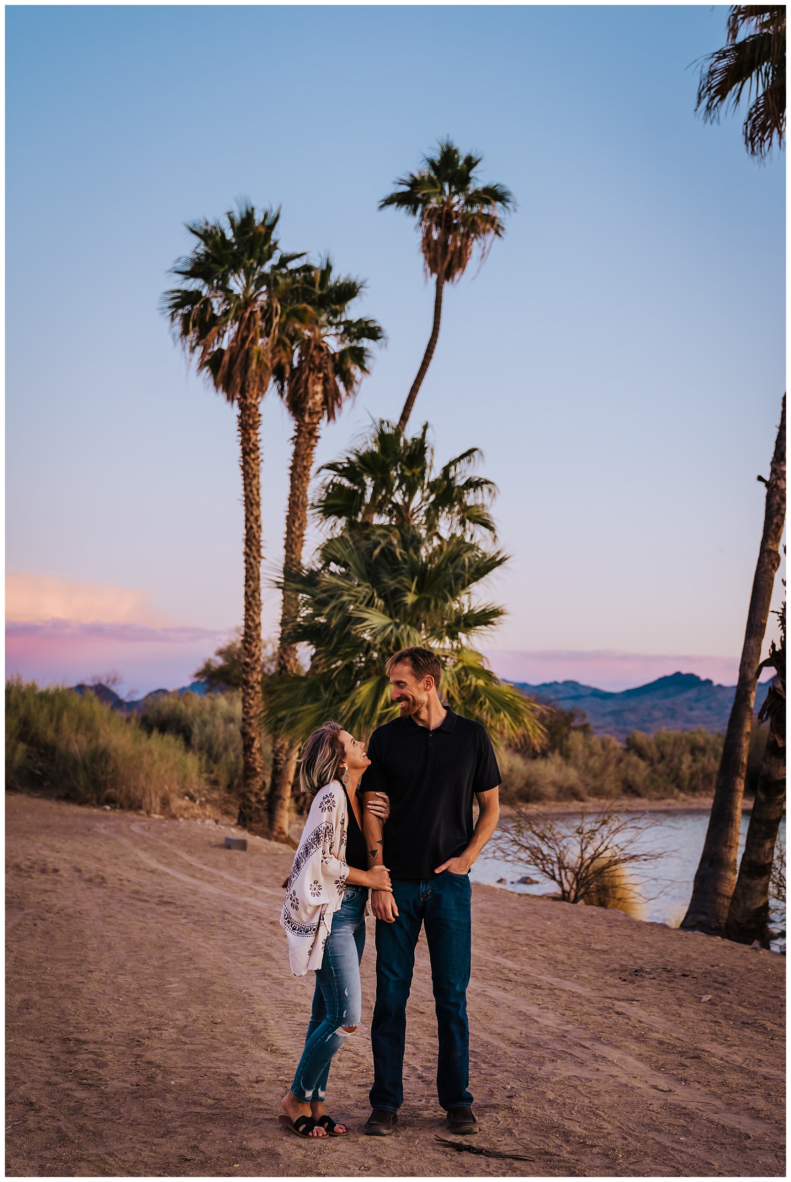 Lake Havasu Beach Sunset Couple's Session in Arizona | Ben + Jennifer ...